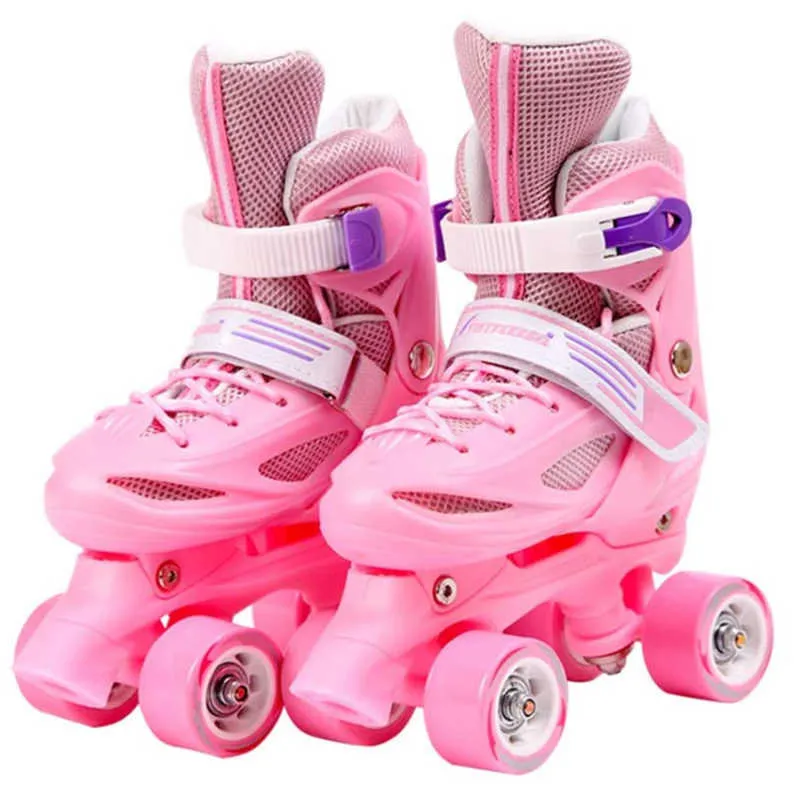 Girls' Roller PVC Skates 2021 4 Wheels, 2 Row Line, Regatta Outdoor Gym ...