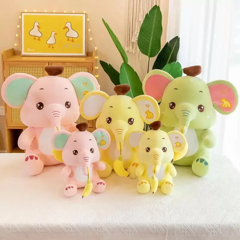 Creative Cartoon Banana Elephant Elephant Soft Toy Comfortable Child ...