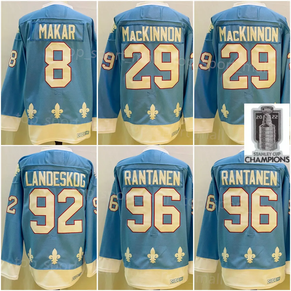 Mens Ice Hockey 8 Cale Makar Jerseys 29 Nathan MacKinnon 92 Gabriel ...