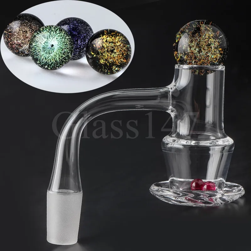 Quartz+Banger+20mm+Beveled+Dichro Cap+Ruby Pearls . Glass Water Bong ...