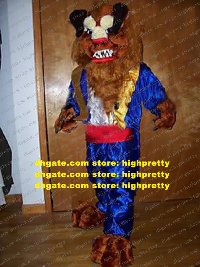 Roaring Fun! Blue Beast Mascot Costume - Lively Animal Mascot, Adult ...