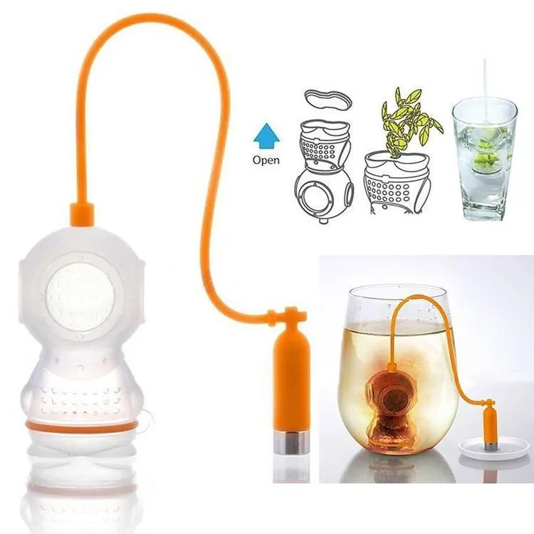 DHgate.com:Cute Silicone Diver Tea Infusers - Creative Tea Time ...