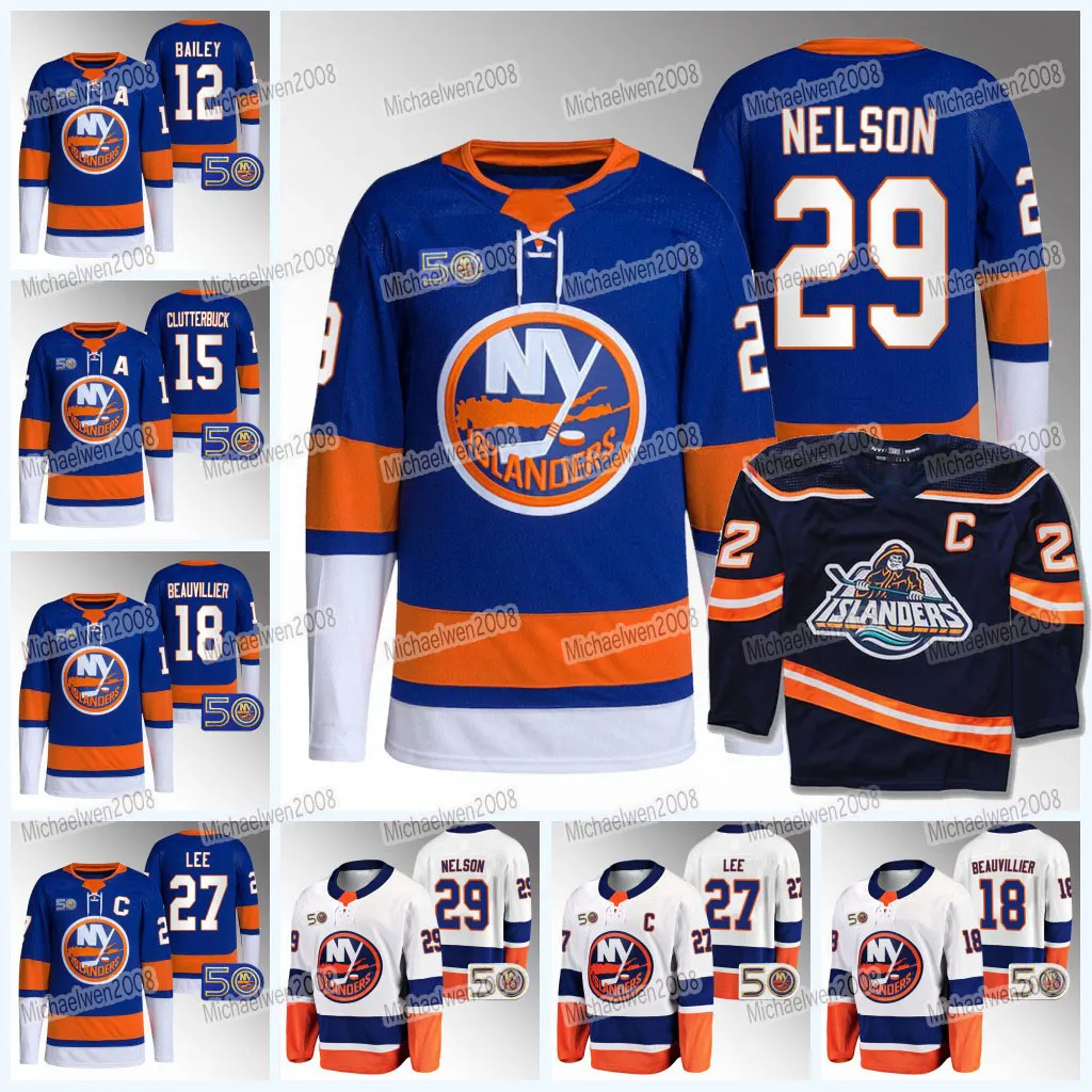 Brock Nelson Islanders 2022 23 Reverse Retro Jersey 50th Anniversary ...