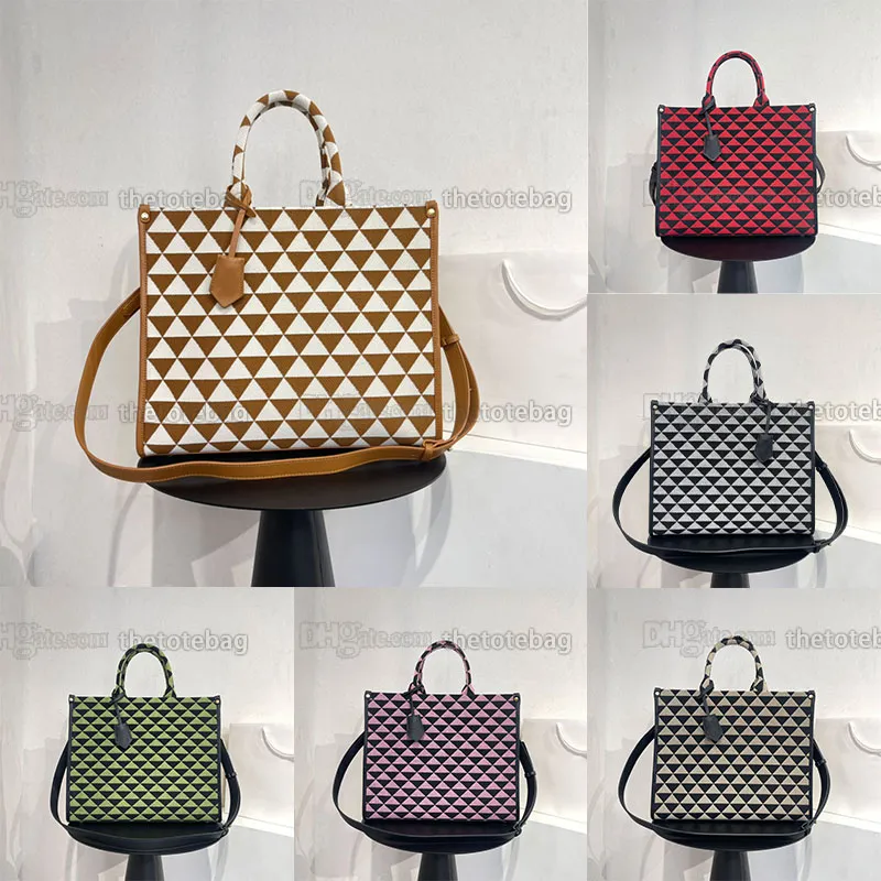 Symbole Embroidered Jacquard Fabric Tote Bag Luxury Designer Handbag ...