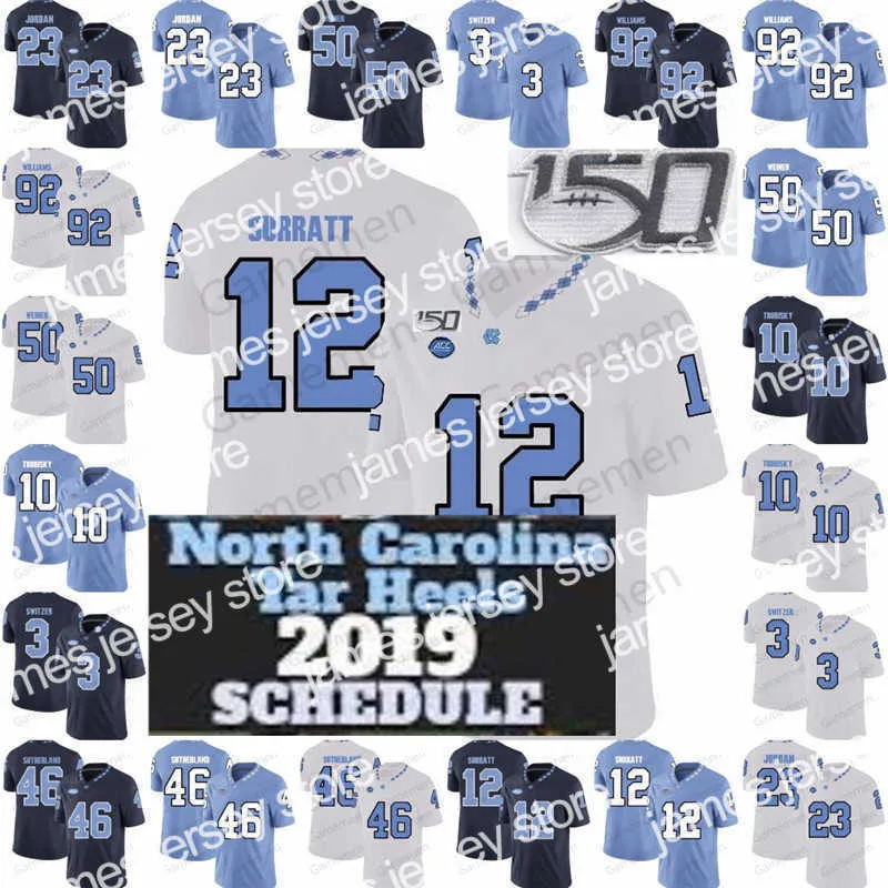 DHgate.com:Custom North Carolina Football Jersey, NCAA 150TH Jerseys ...
