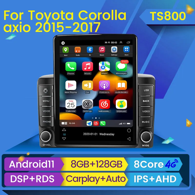 Car DVD Radio Android 11 Player For Toyota Corolla Axio Fielder 2015 ...
