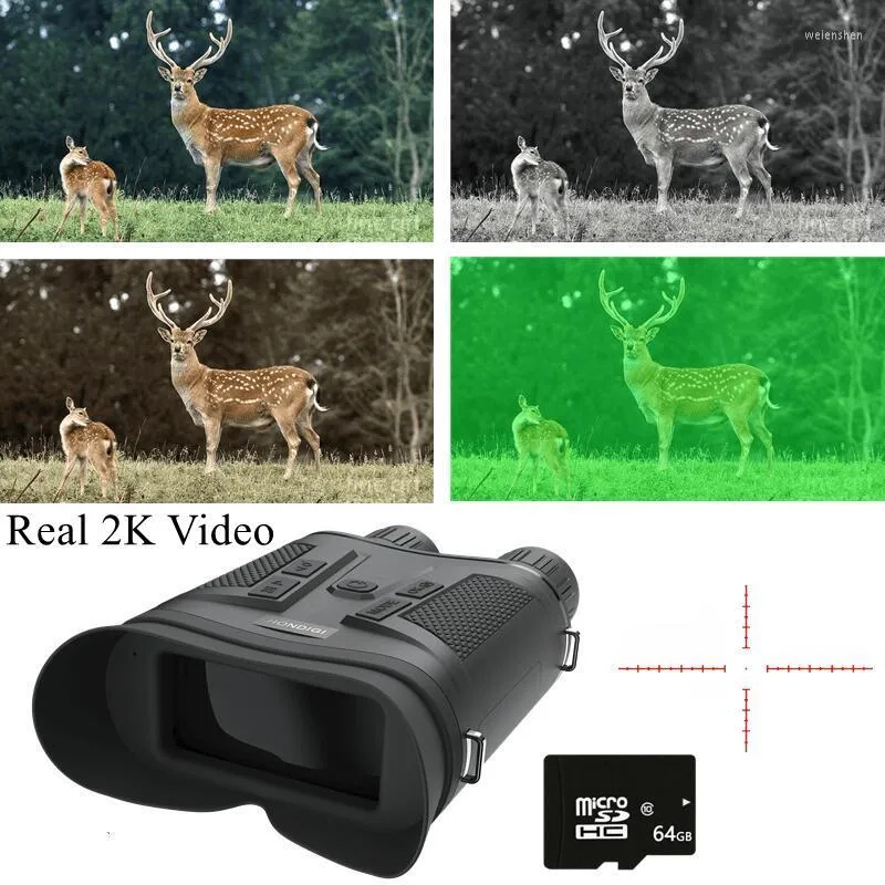 Hondigi NV800S 2K Night Vision Binoculars With Infrared Camera, Green ...