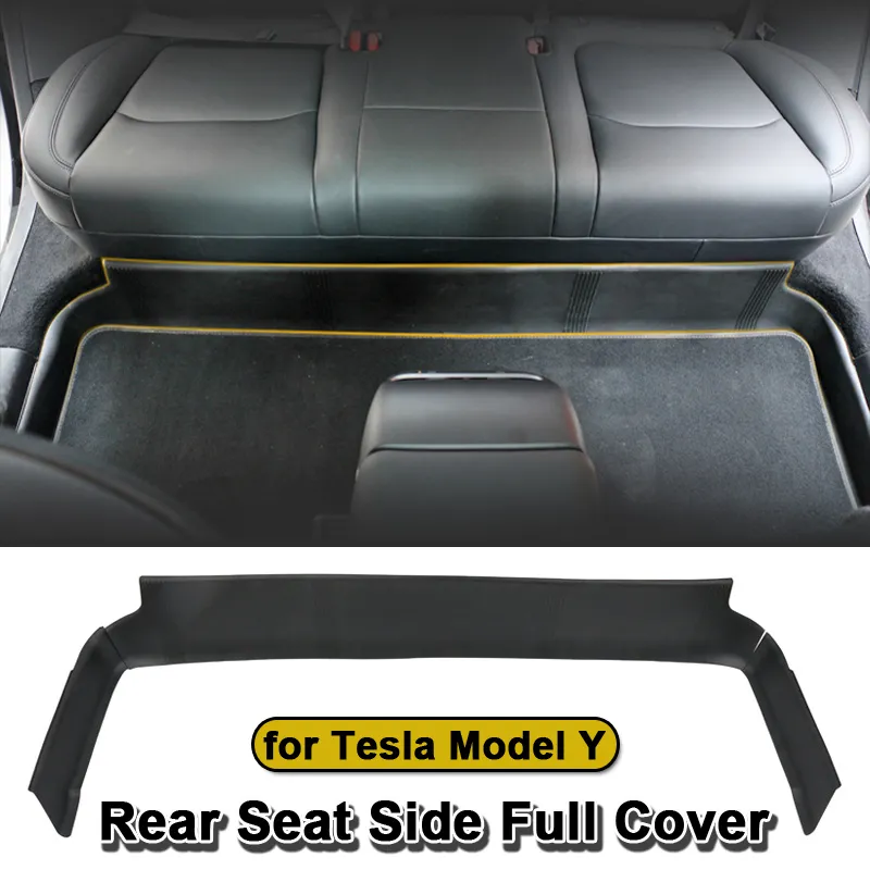 TPE Full Cover For Tesla Model Y Rear Seat Wall Guards Fluff Surface ...