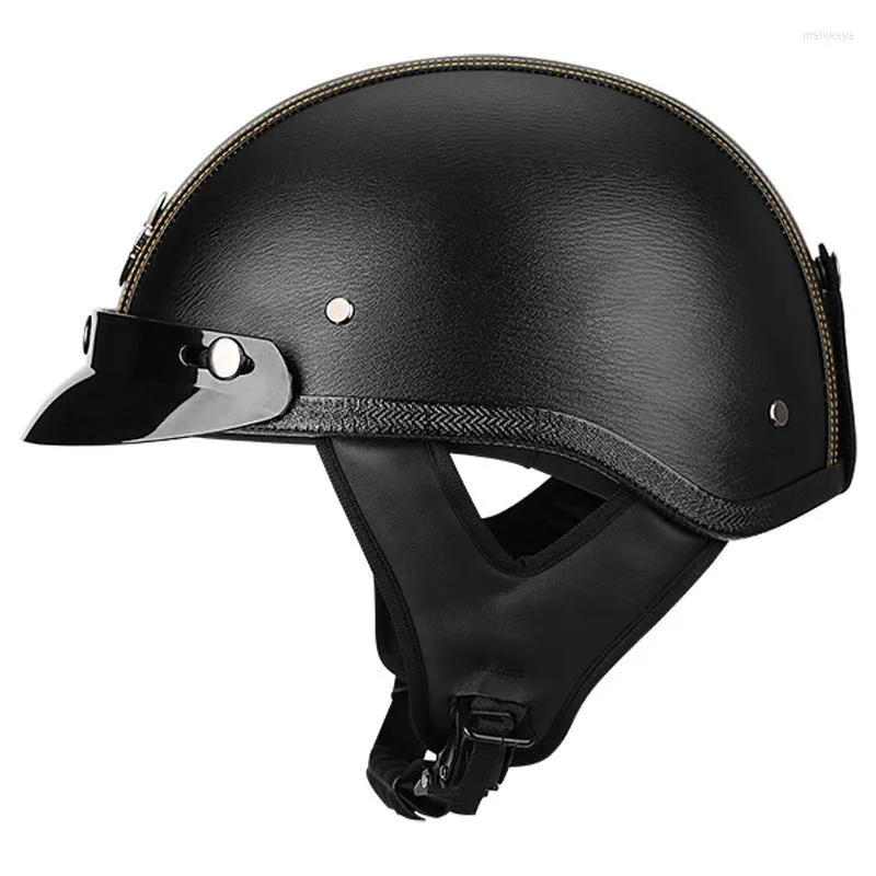 DOT Certified Half Face Motorcycle Helmet - Open Face Moto Scooter ...