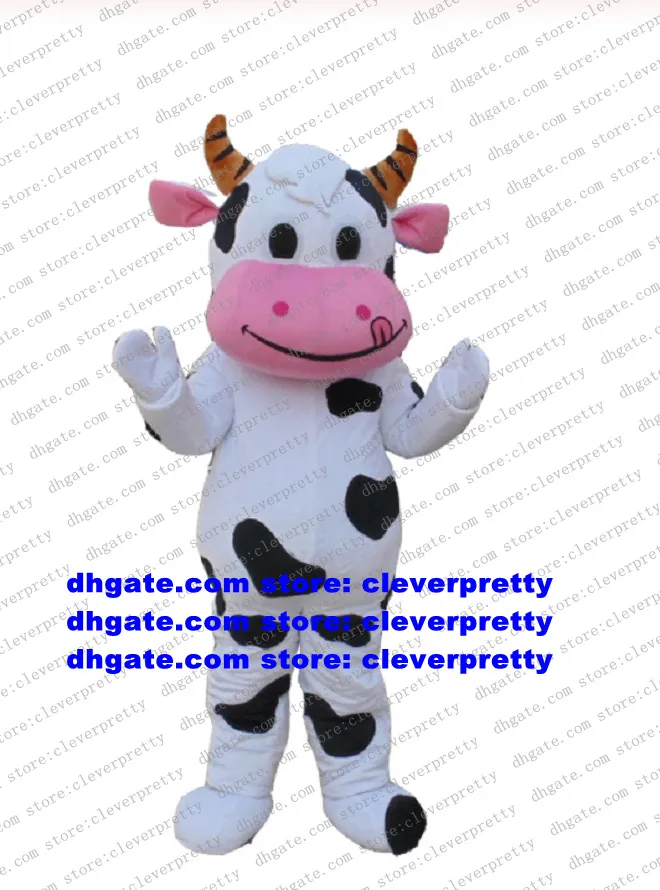 Cow Mascot Costume Adult Cartoon Character Outfit For Advertising And ...