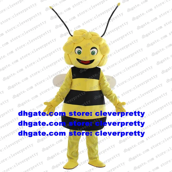 Maya The Bee Mascot Costume Adult Size Friendly Bee Outfit For