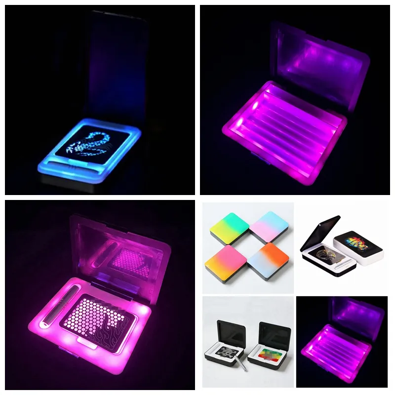 DHgate.com:2024Multicolor LED Herb Stash Box - Portable Case for ...
