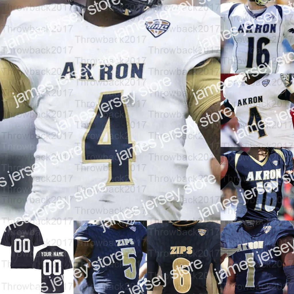 Mejor Precio En A Granel Custom Akron Zips College Football Jerseys ...