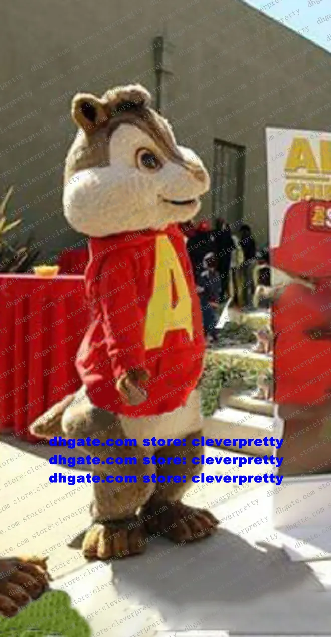 Mascot Costume Brown Alvin Simon Theodore Alvin And The Chipmunks