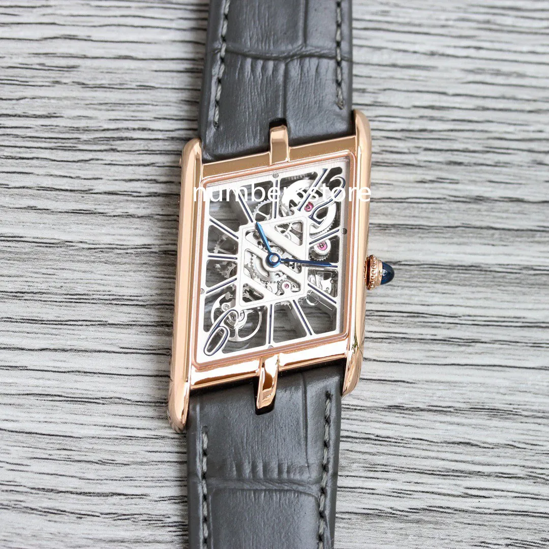 WHTA0011 Asymetrique Skeleton Large Mens Watch 18K Rose Gold Swiss ...