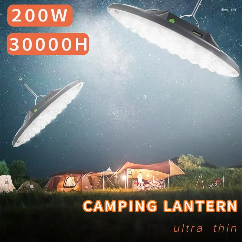 Rechargeable 200W LED Dimmable Camping Light With USB For Powerful ...