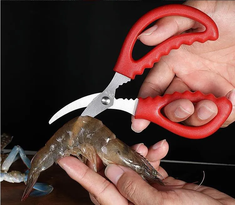 Seafood Scissors - Stainless Steel Kitchen Shears for Lobster, Crab ...