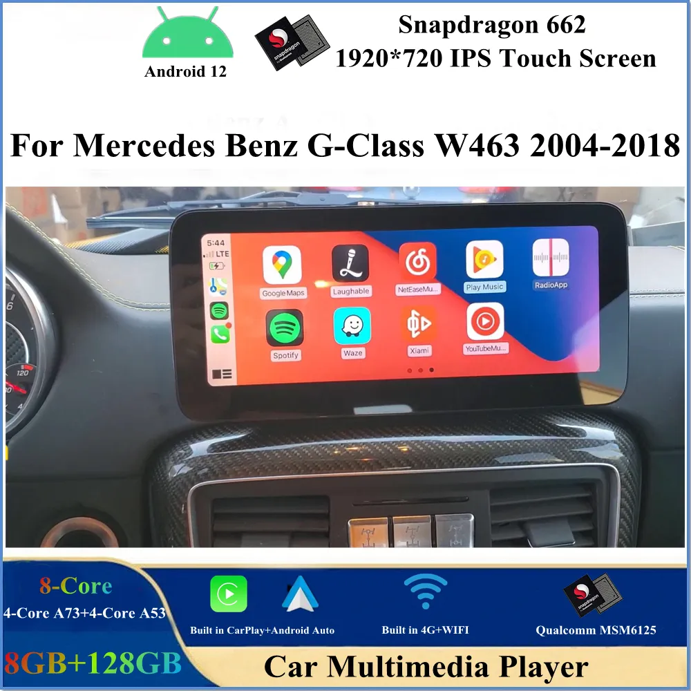 12.3 بوصة Android 12 Car DVD Player For Mercedes Benz G Class W463 2004 ...