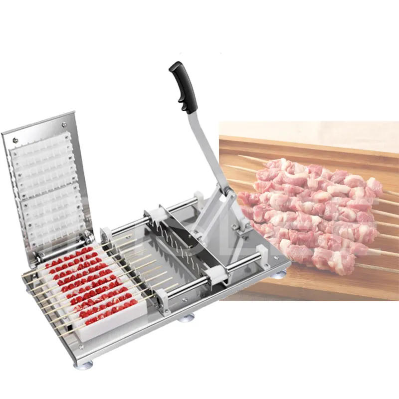 دليل الجهاز اليدوي Skewer Arusable Meat String Device Mutton Kebab ...