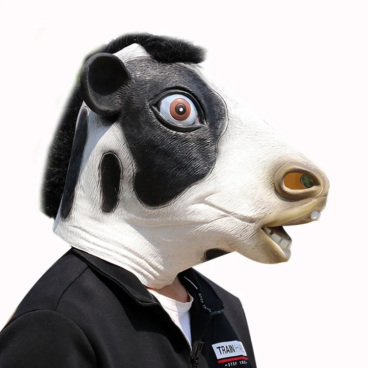 DHgate.com:Funny Animal Cow Head Mask for Adults Masquerade Costumes ...
