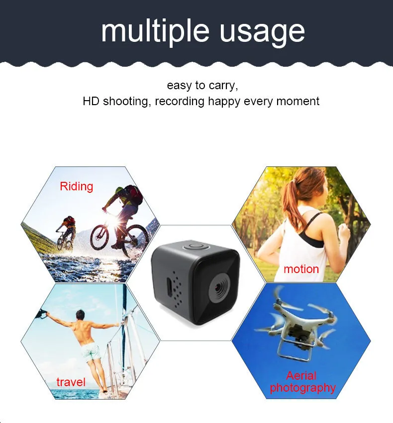 Sports Action Video Camera SQ28 Mini Ultra HD 1080P Waterproof 360 ...