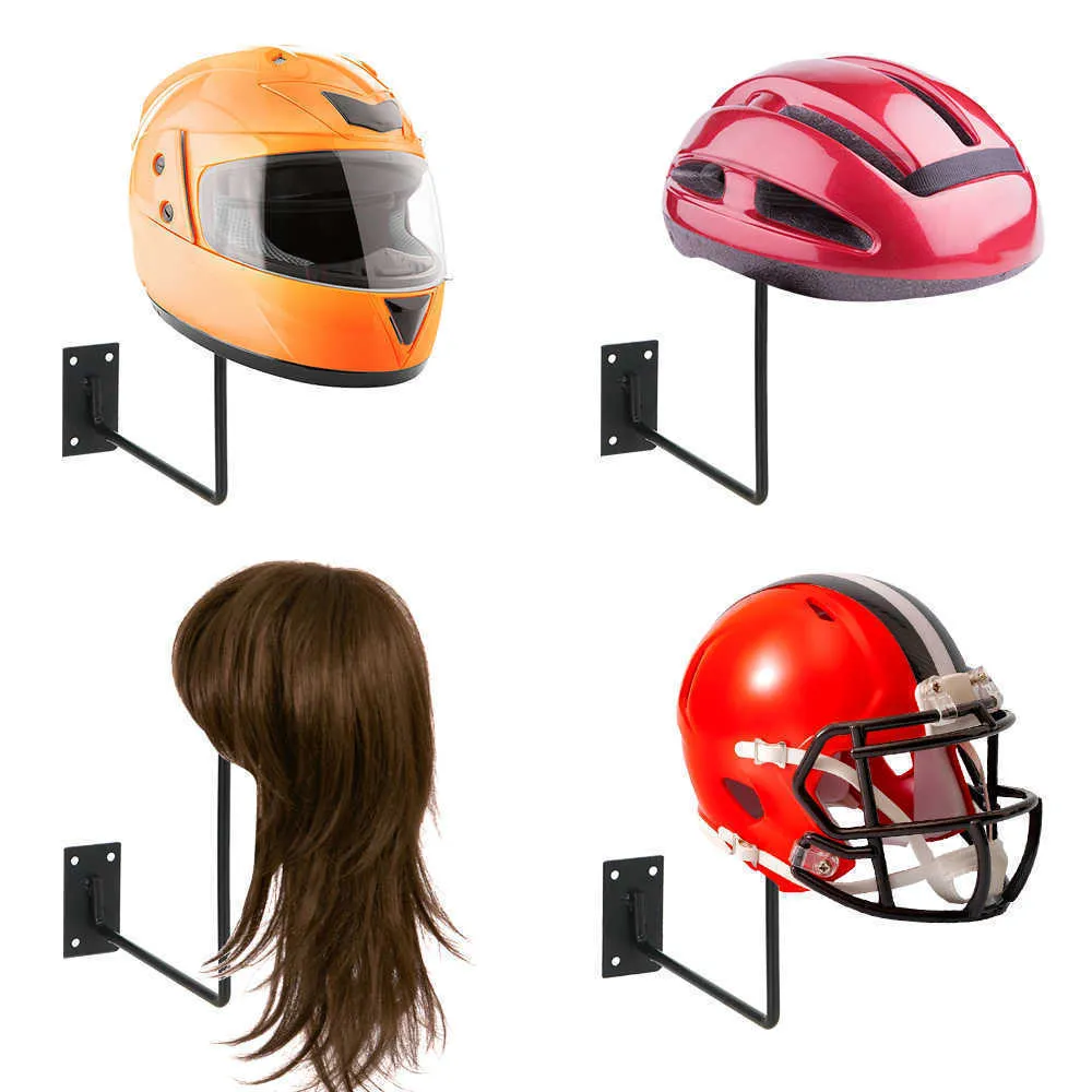 Aluminum Wall Mounted Helmet Hook Rack For Best Bike Helmets 2021 ...