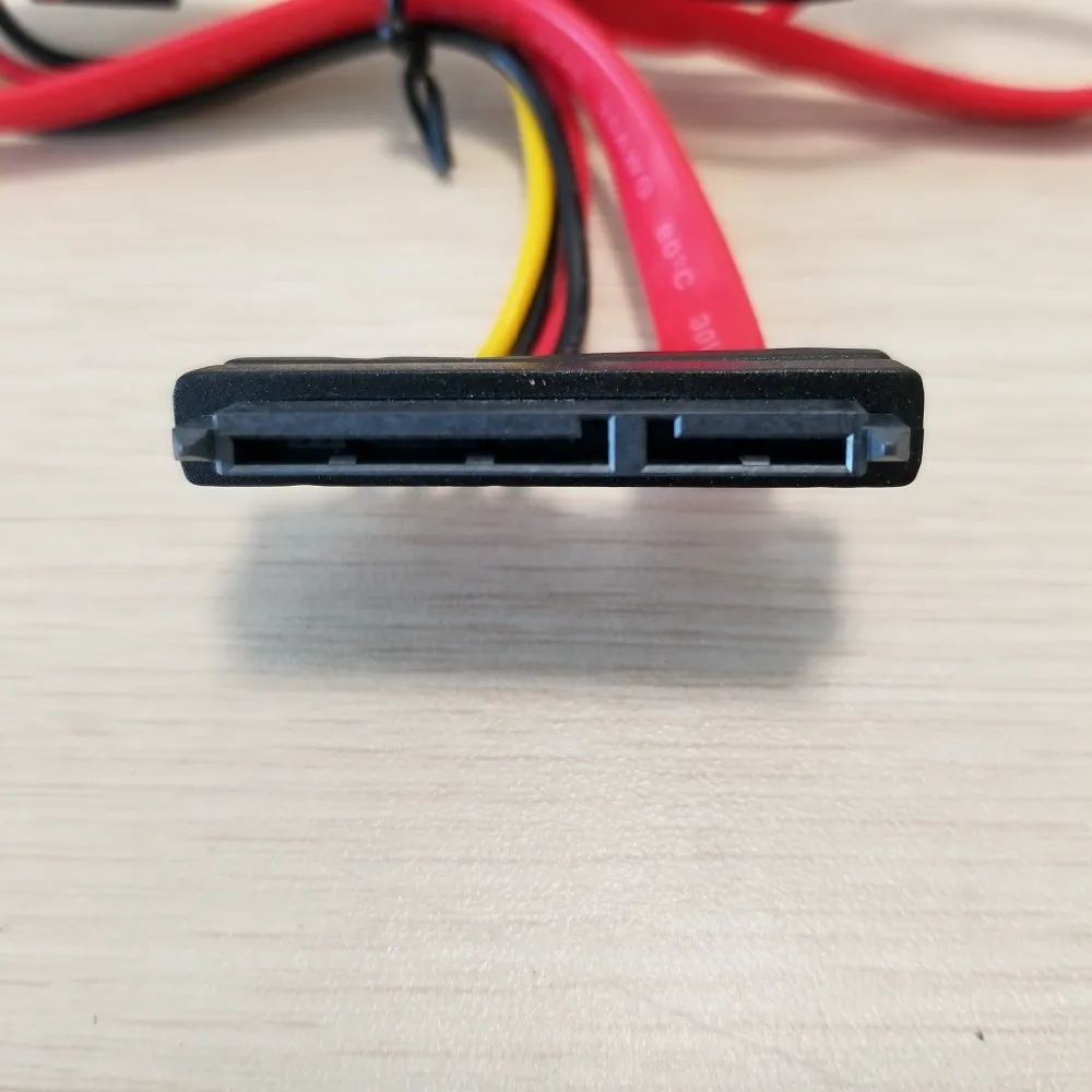 SATA Data and FDD Floppy Power Combo Cable, 7+15 Pin SATA Conjoint ...