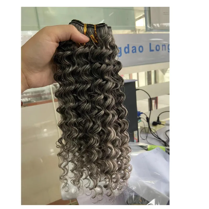 Natural Grey Human Hair Bundles Brazilian Deep Wave... From Echoli2012 ...