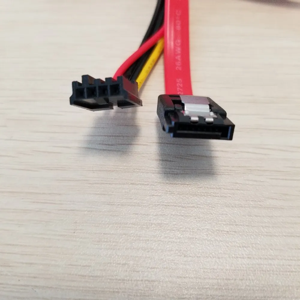 SATA Data and FDD Floppy Power Combo Cable, 7+15 Pin SATA Conjoint ...