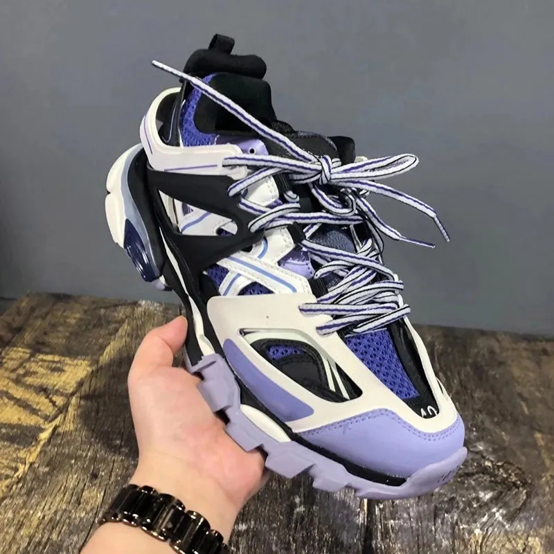 17FW Designer Triple S Track 3.0 Sneakers With Transparent Nitrogen ...