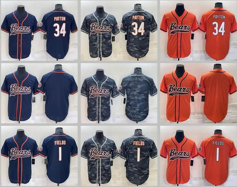 Revised Product Title: Chicago Bears Justin Fields, Walter Payton ...