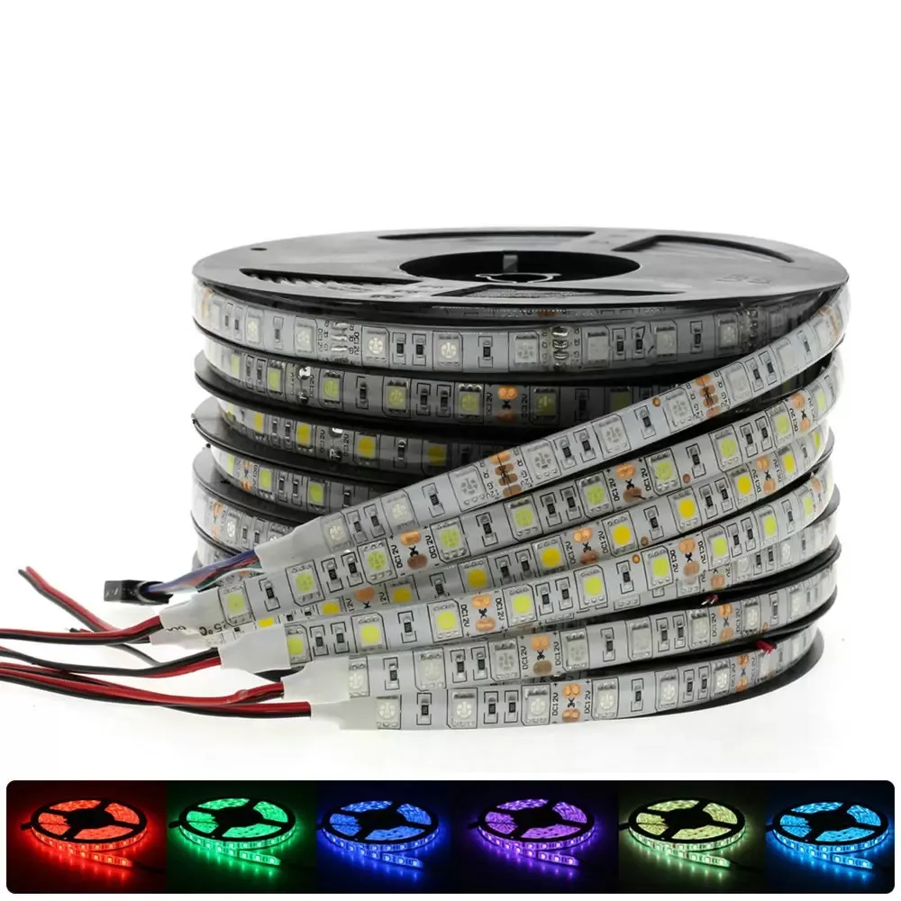 5V Led Light Strip, Flexible Ribbon: 5M 5050/2835 LED Strip Lights 12V ...