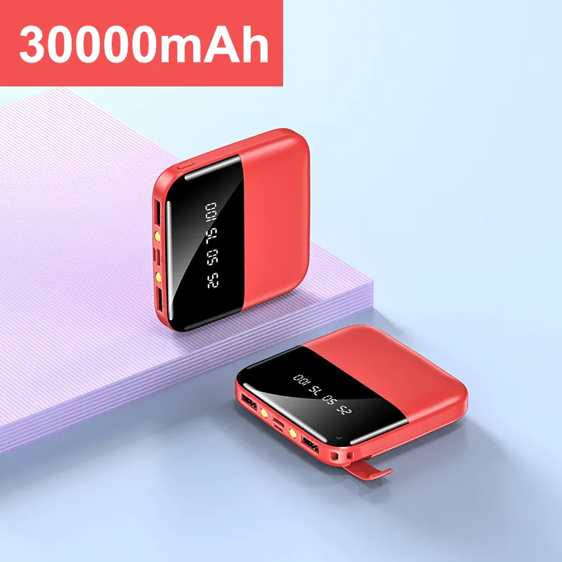 Mini Power Bank 10000mAh Portable Fast Charger External Battery Pack ...