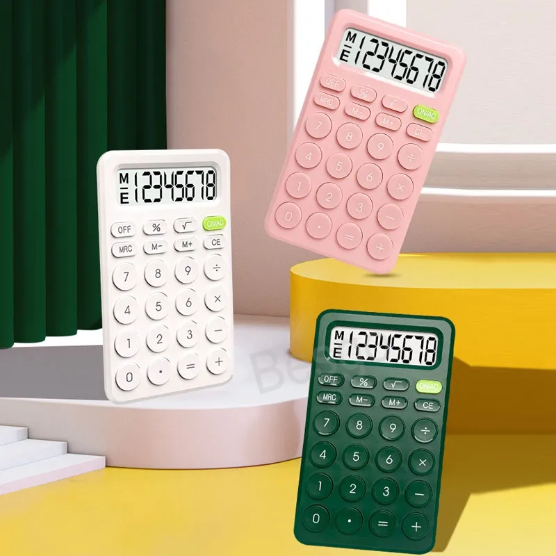 DHgate.com:Candy-Colored Electronic Number Calculators: 8-Digit Large ...
