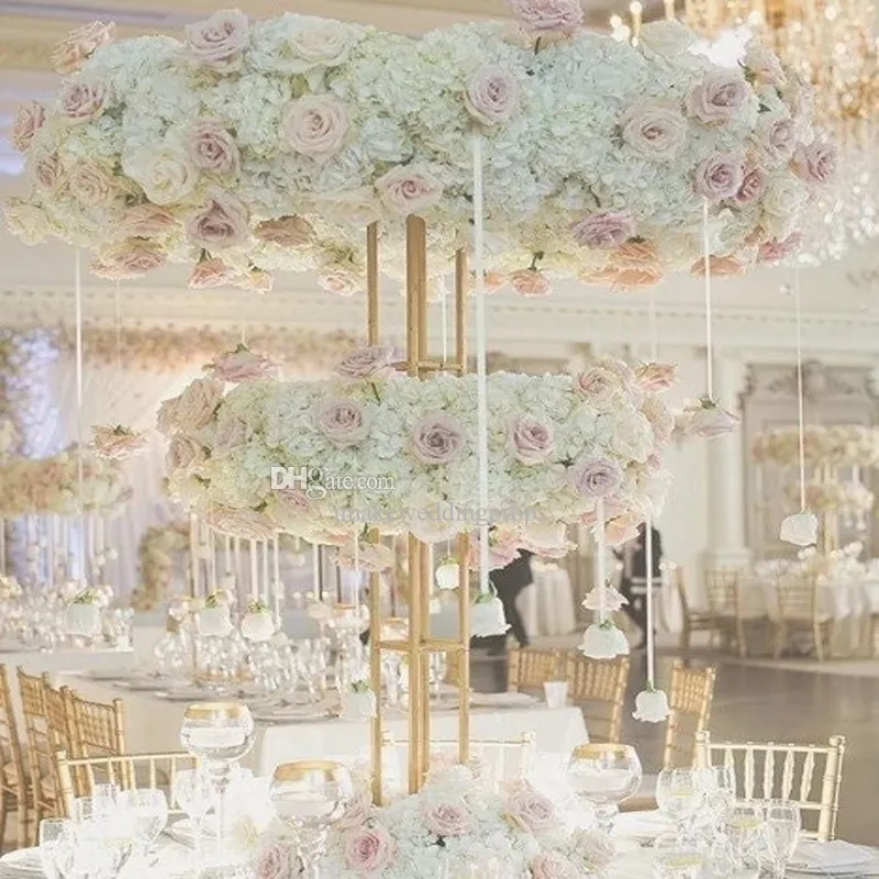 Weddings Centerpieces For The Table 5ft Double Ring Metal Frame ...