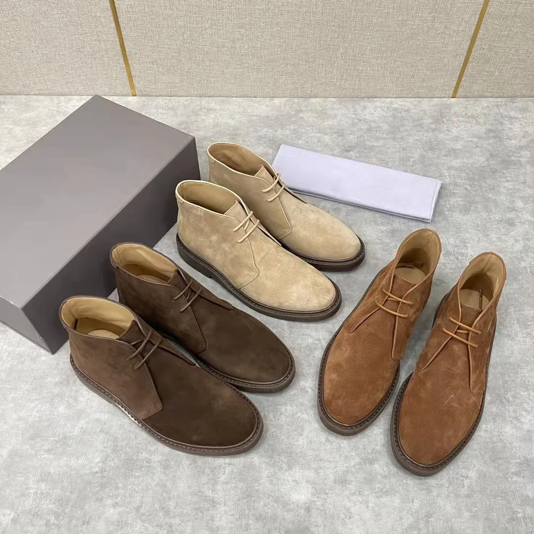 Coffee Color Brown Vintage Mens Fashion Martins Boots Genuine Leather ...