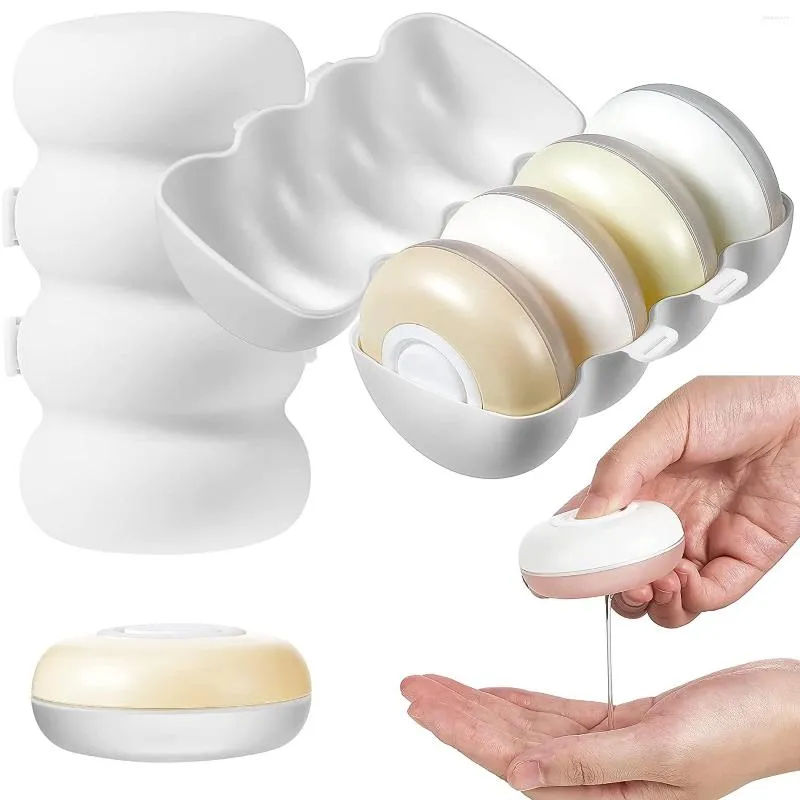 Storage For Pill Bottles Travel Pods Collapsible Round Liquid Lotion ...