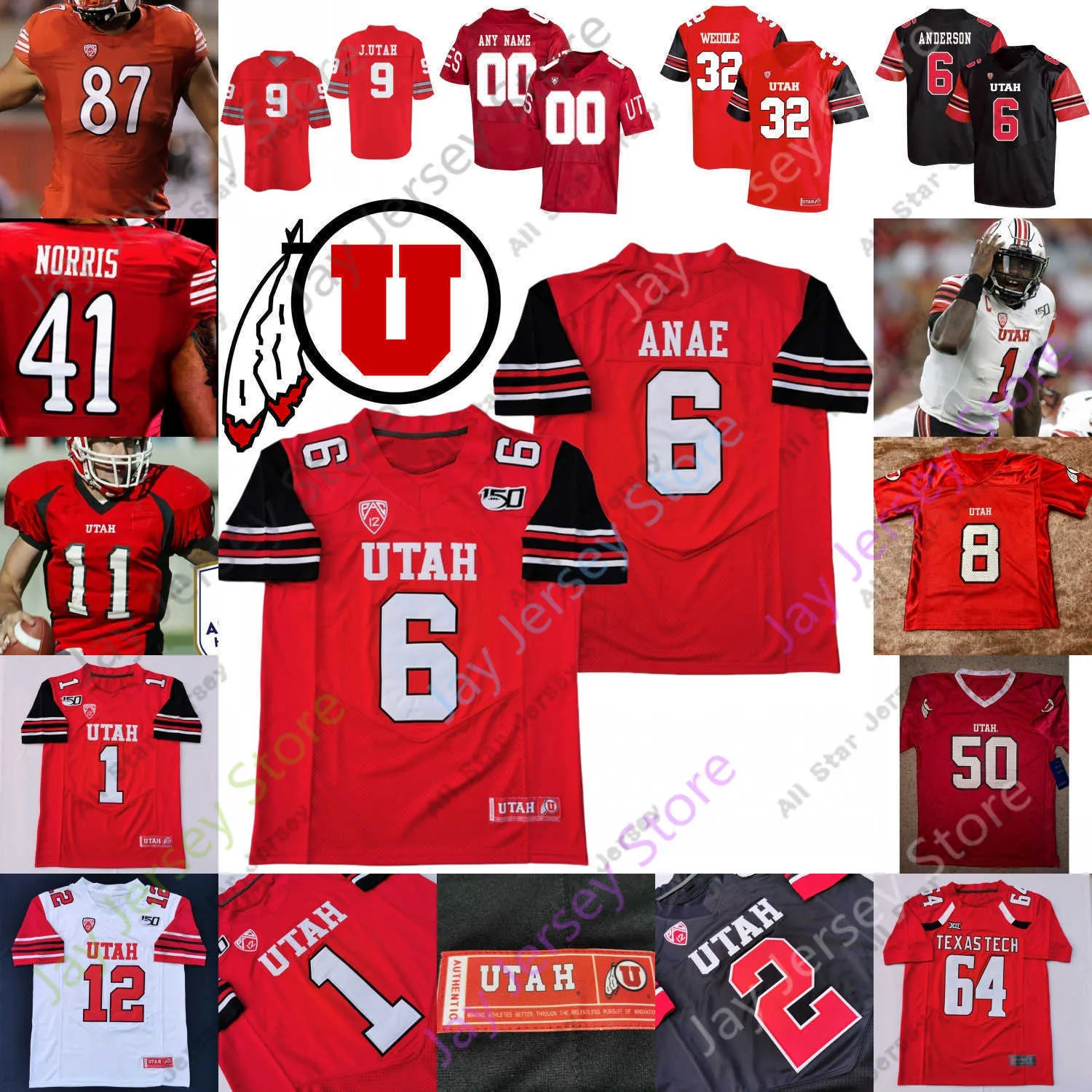 Football Jerseys Utah Utes Football Jersey NCAA College Devin Brumfield ...