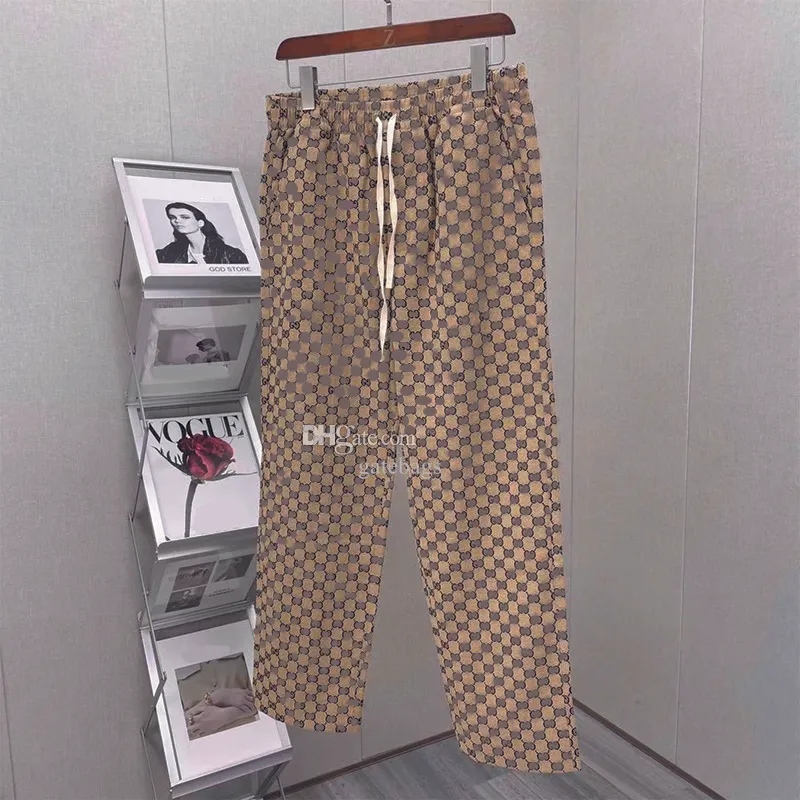 DHgate.com:Designer slacks loose straight Plus Size pants drawstring ...