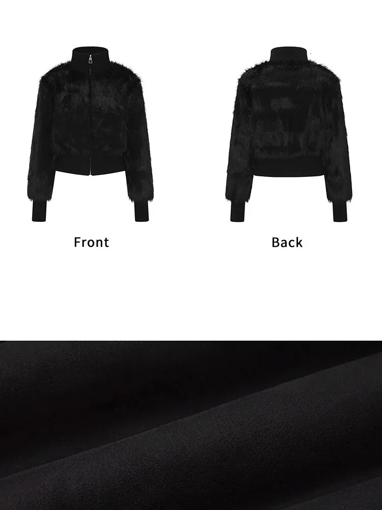 Lautaro Women's Faux Fur Coat: Short, Fluffy Jacket with Zip Up, Soft ...