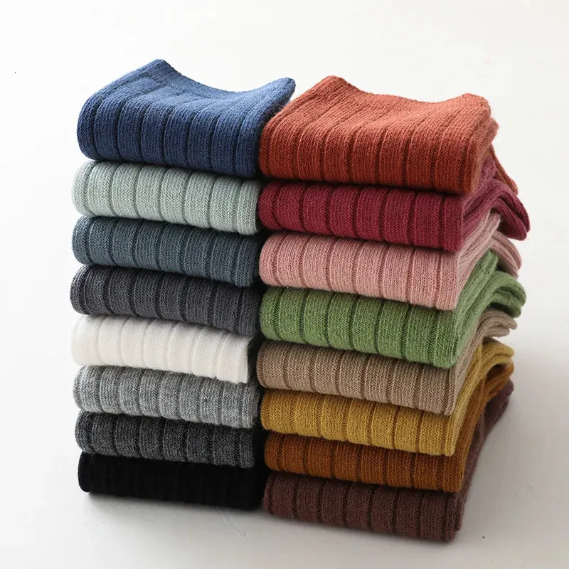 Solid Baby Boys and Girls Knee High Long Socks, Cotton Breathable ...