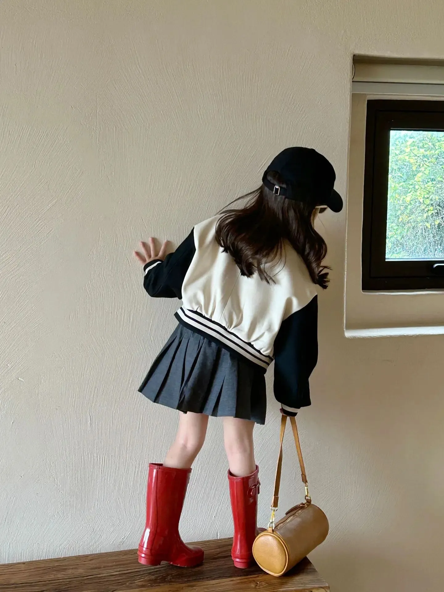 Autumn Children's Wear Girls' Short Baseball Coat, Baby Casual ...