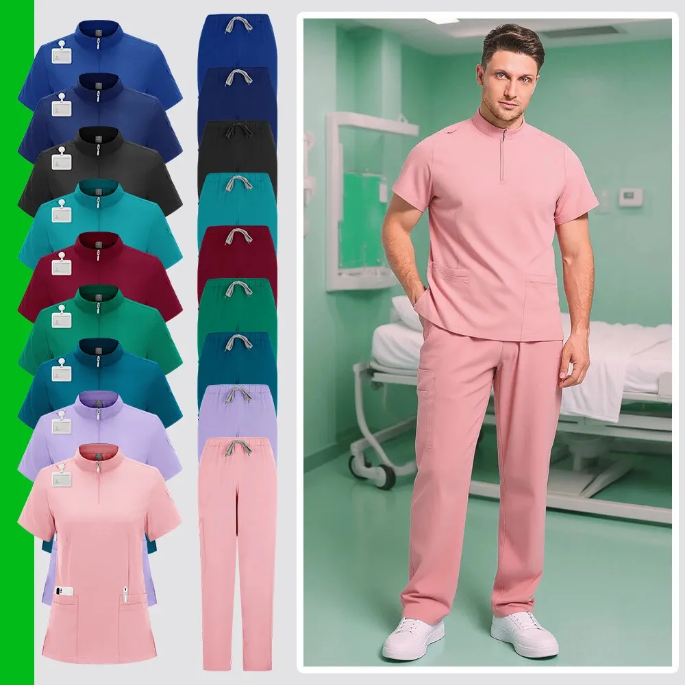 Hospital Workwear Uniforms Vneck Doctor Nurse Work Clothes Surgery ...