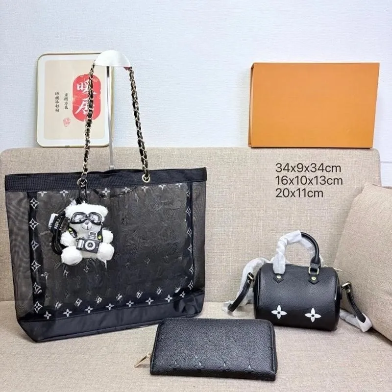 Designer Bag Shoulder Bag Three Set Crossbody Bag Luxury Bag Genuine ...