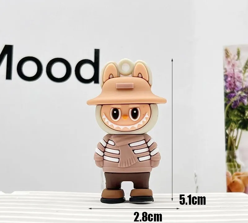 Labubu Keychain Bag Cell Phone Charm Key Chain Labubu Toy Kid Cartoon ...