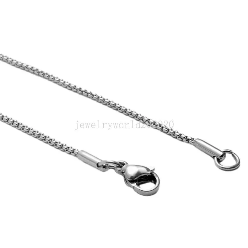 5mm Stainless Steel Link Chain Necklace for Pendants, Silver Color ...