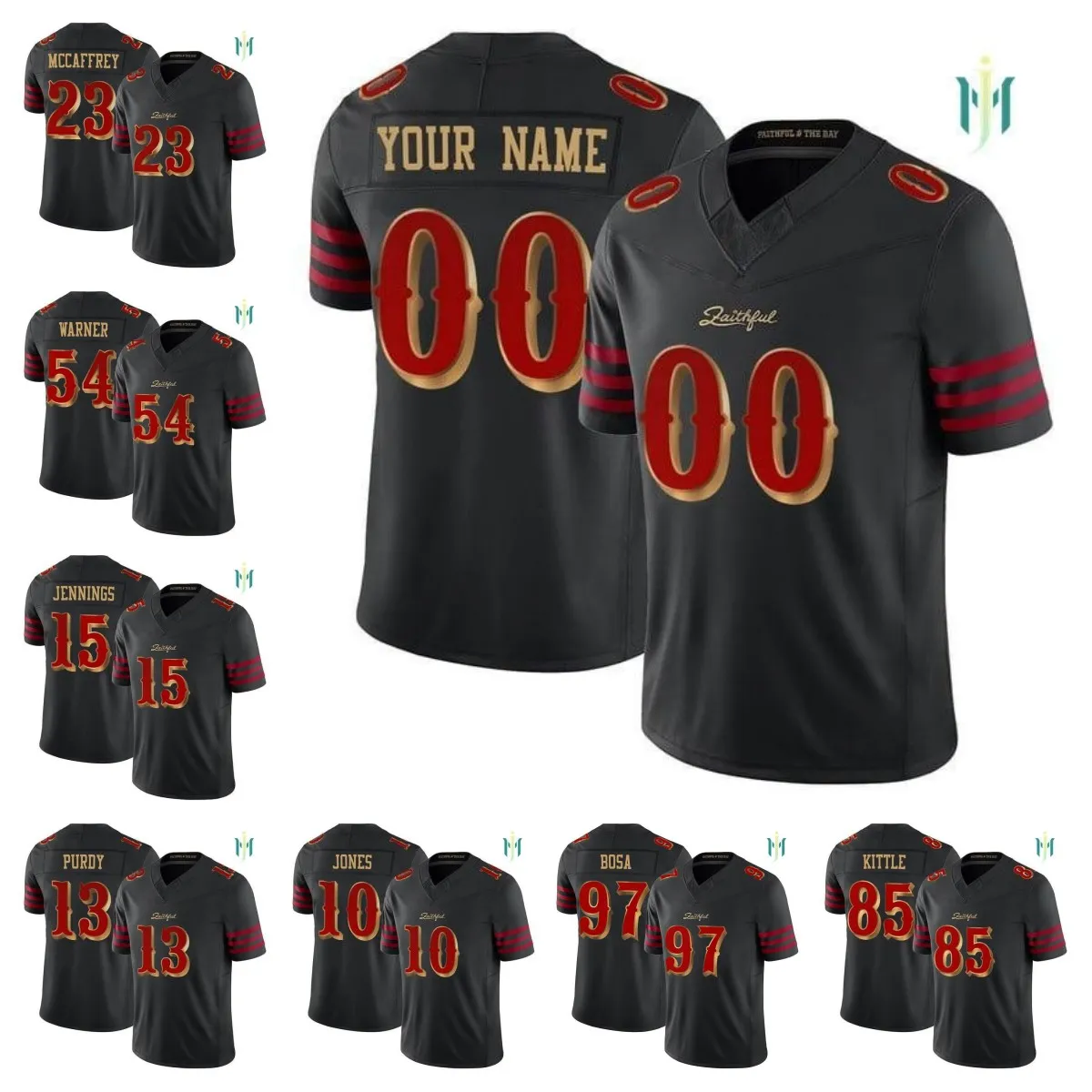 Christian McCaffrey Brock Purdy George Kittle Nick... From James_jersey ...