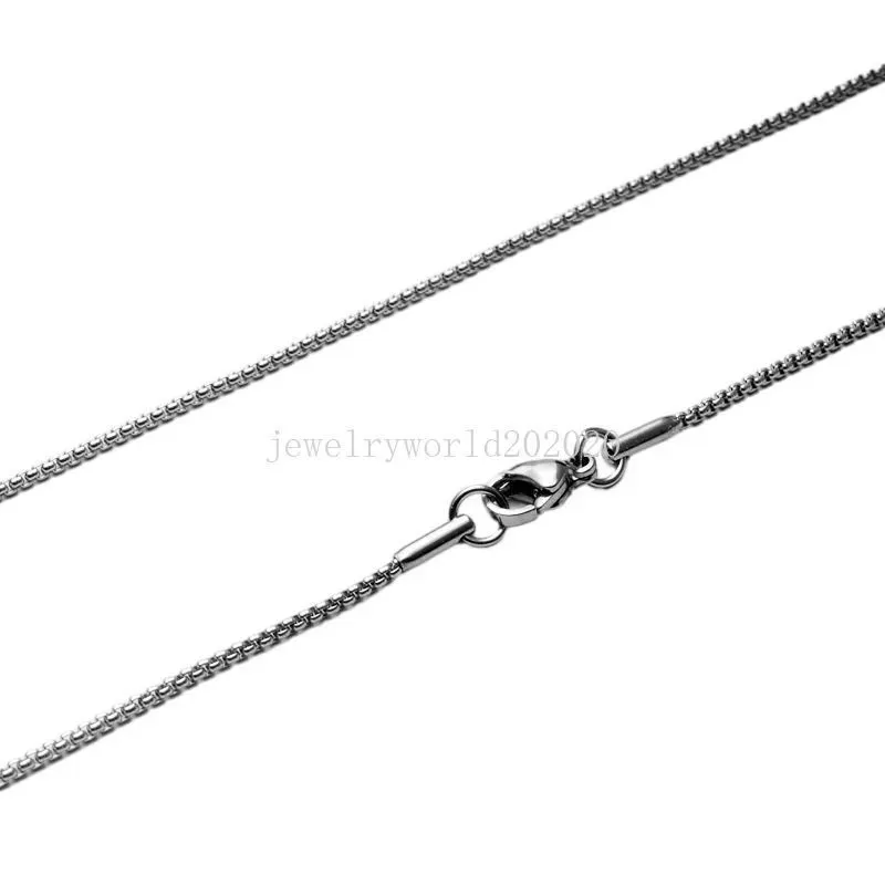 5mm Stainless Steel Link Chain Necklace for Pendants, Silver Color ...