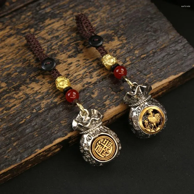 Chinese Zodiac Signs Keychain Animal Car Key Ring Lucky Charm Pendant ...