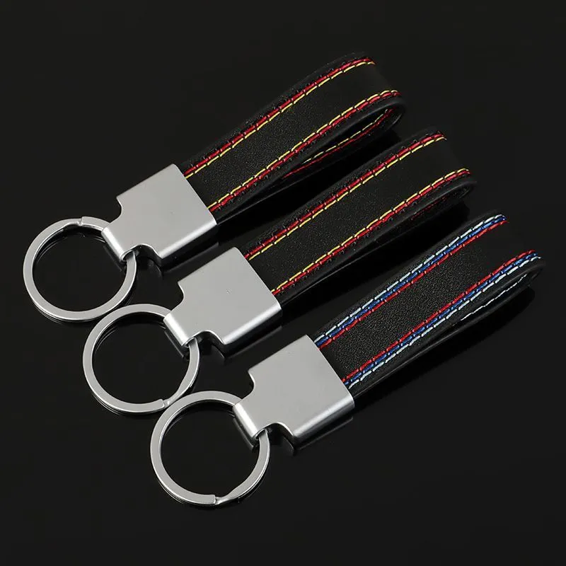 Leather Metal Car Logo Mens Leather Keychain For BMW M M5 X1 X3 E46 E39 ...
